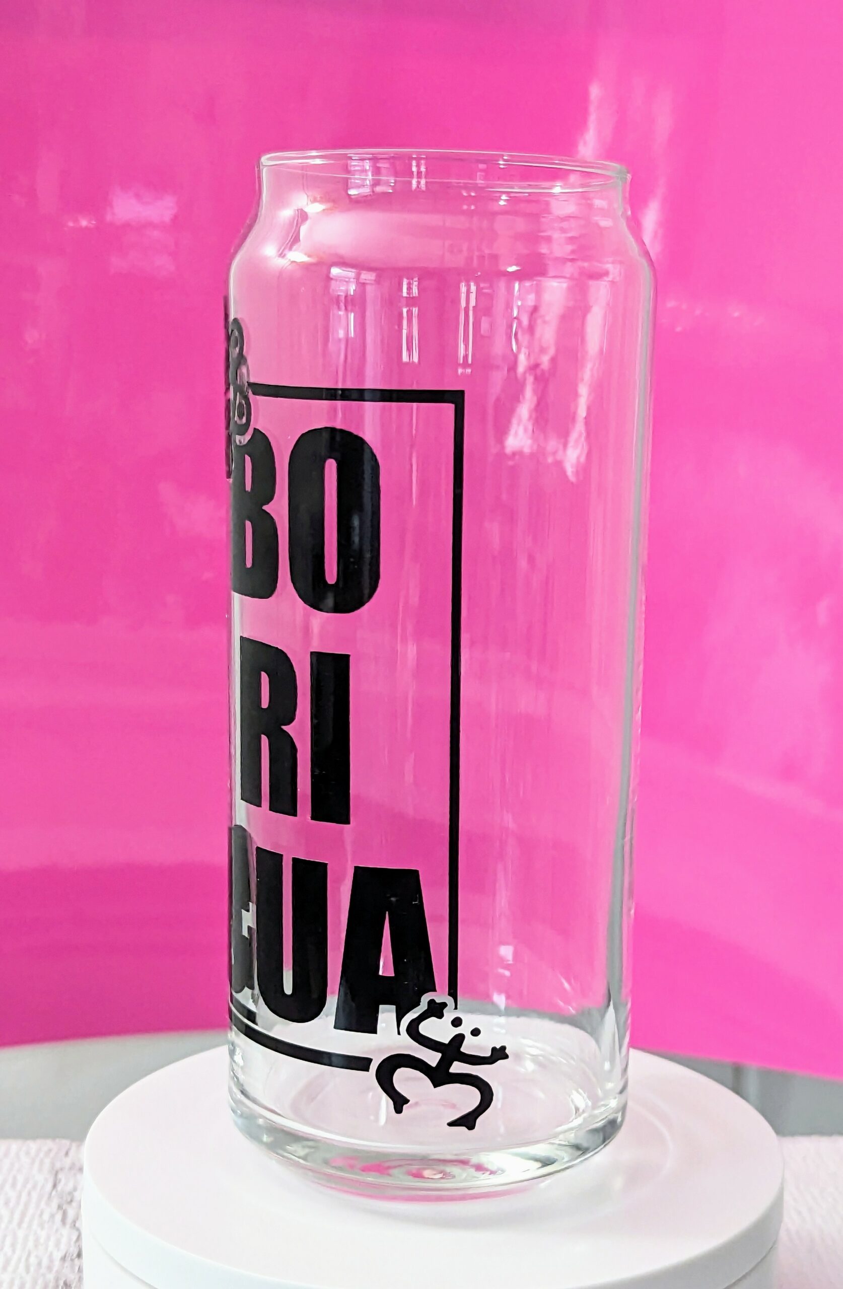 Boricua "tallboy" Glass Can - Fui Fuio by KTNA